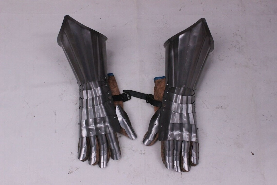 Handmade 18 Gauge Steel Medieval Knight Style Warrior Functional Gothic ...