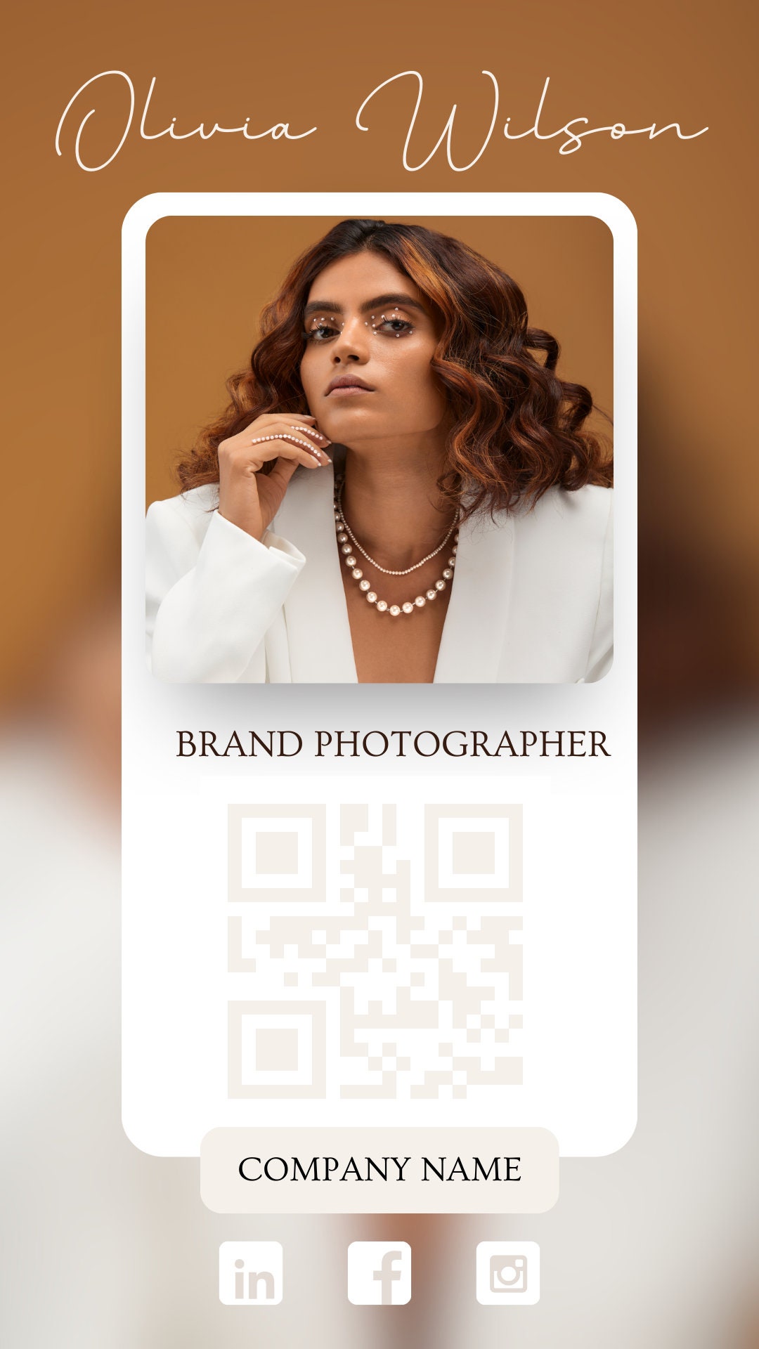 Custom Digital Business Card QR Code | Virtual Card | Scan Contact ...