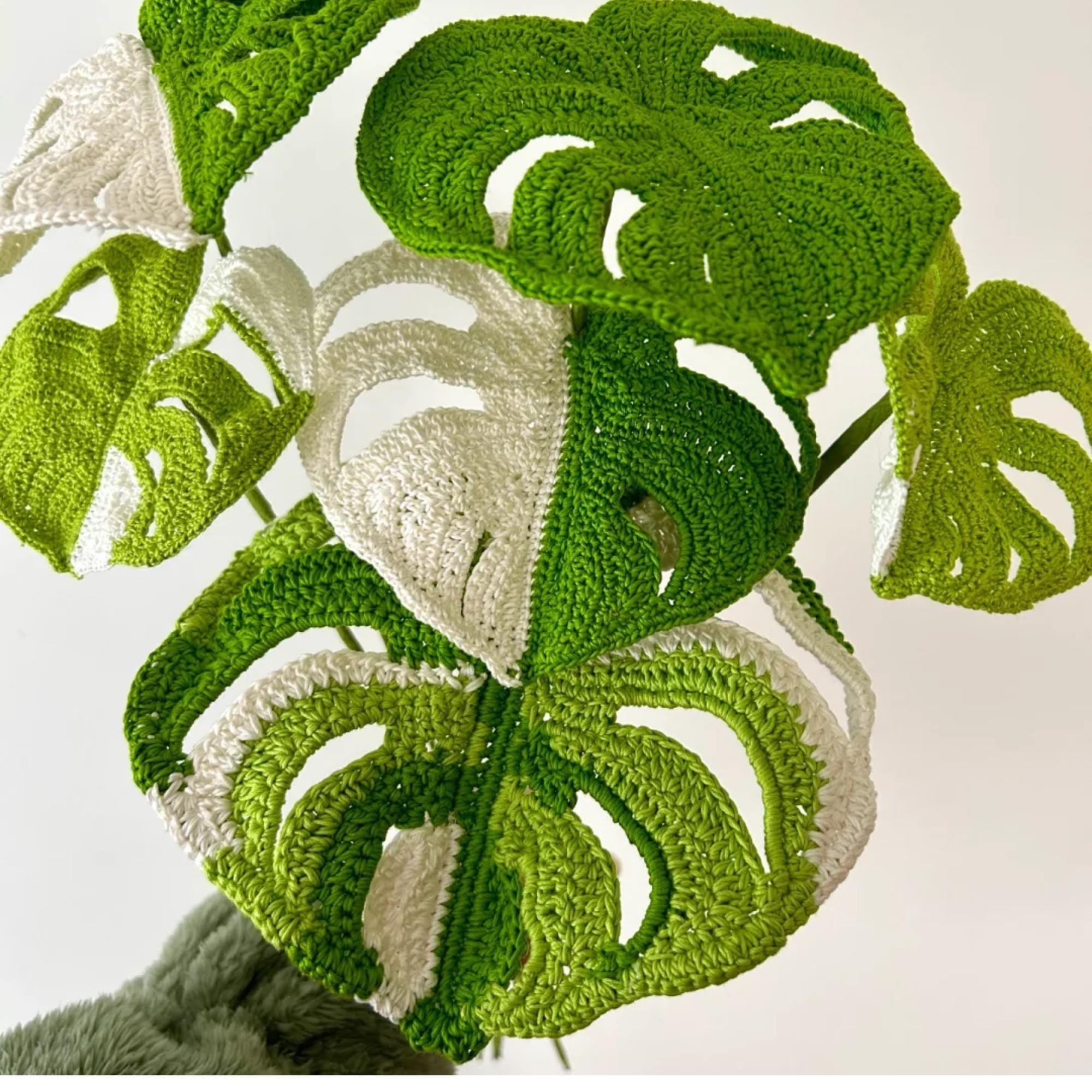 Crochet Monstera Leaf Pattern: Tropical Home Decor (PDF Pattern) - Etsy