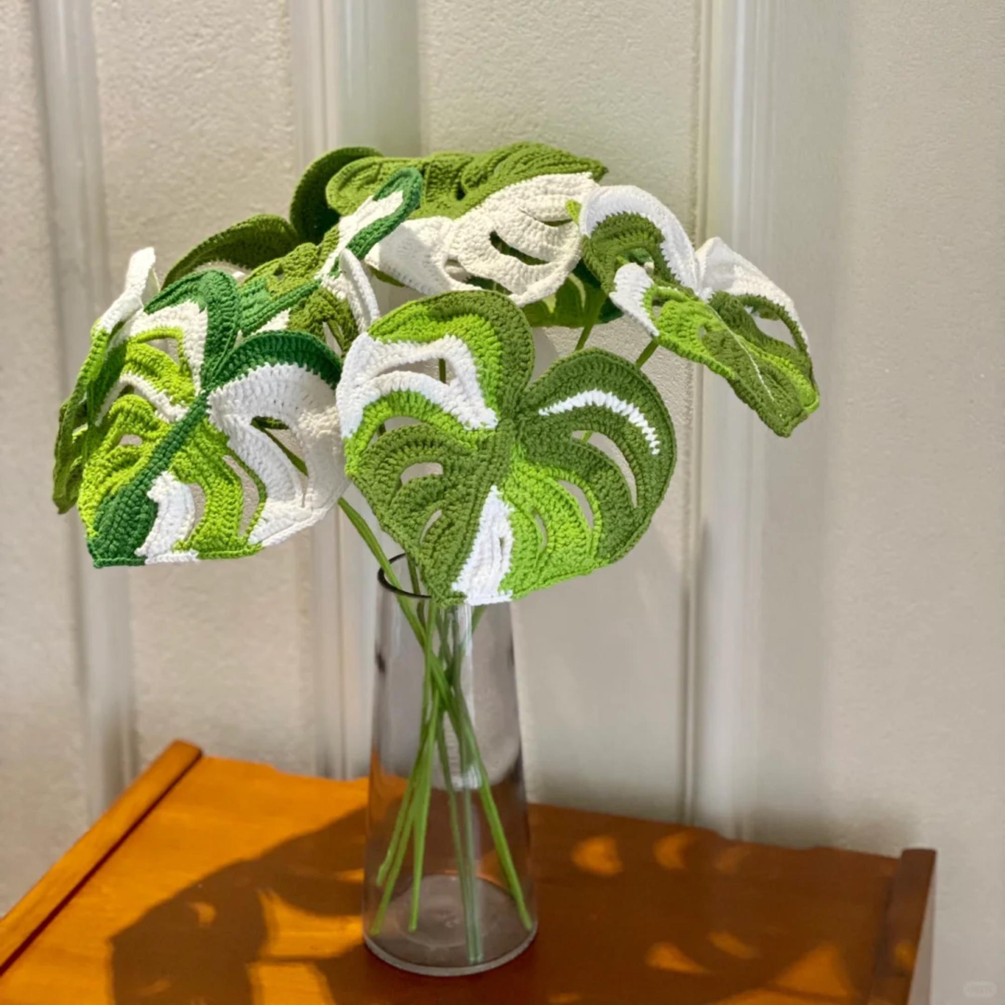 Crochet Monstera Leaf Pattern: Tropical Home Decor (PDF Pattern) - Etsy