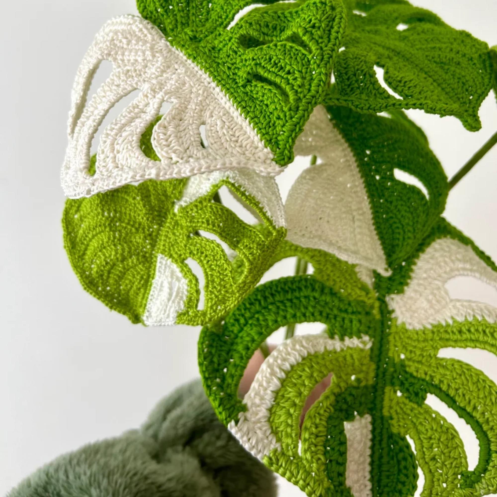 Crochet Monstera Leaf Pattern: Tropical Home Decor (PDF Pattern) - Etsy