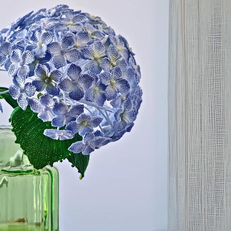 Blue Hydrangea Crochet Pattern: DIY Amigurumi Flower Pot (PDF Pattern ...