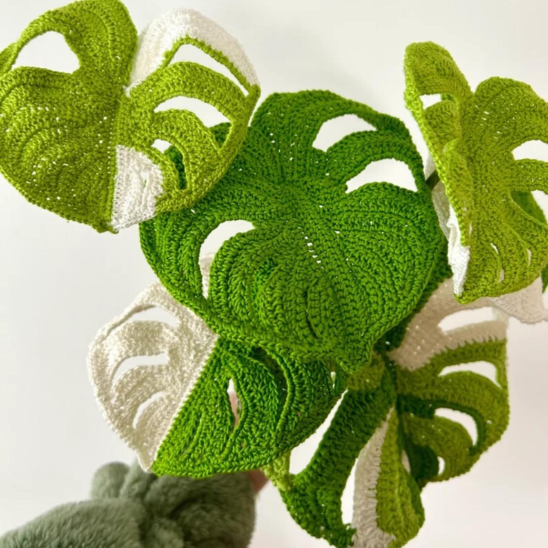Crochet Monstera Leaf Pattern: Tropical Home Decor (PDF Pattern) - Etsy