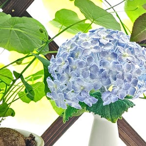 Blue Hydrangea Crochet Pattern: DIY Amigurumi Flower Pot (PDF Pattern ...