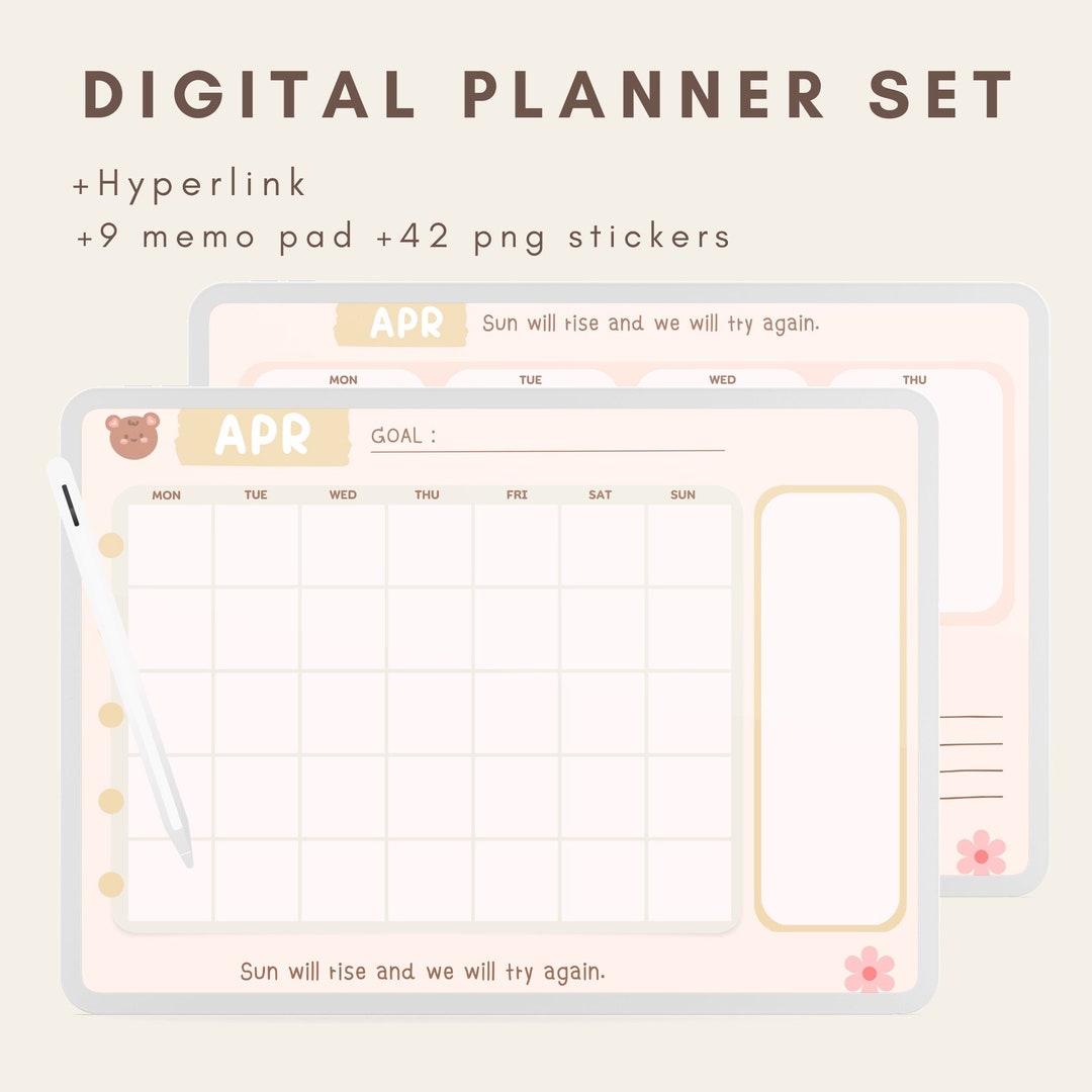 Digital Planner 2023 Set : by BUNBUN - Etsy