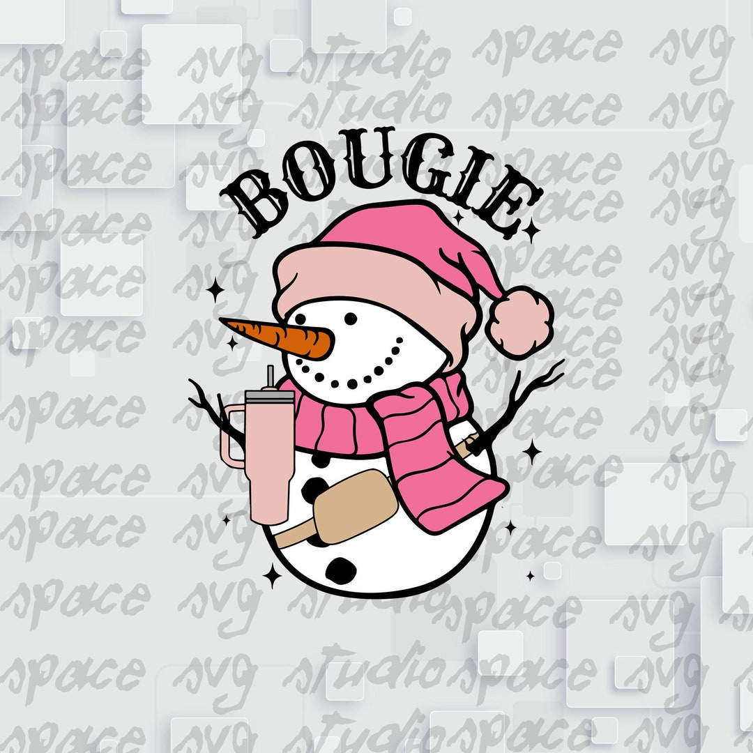 Boojee Snowman Bougie Snowman Stanley Tumbler Belt Bag - Etsy