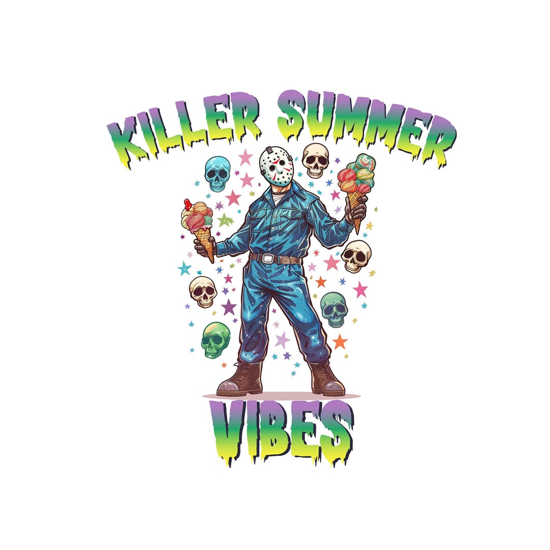Killer Summer Vibes Png,summer Horror,ice Cream Clipart,summertime ...