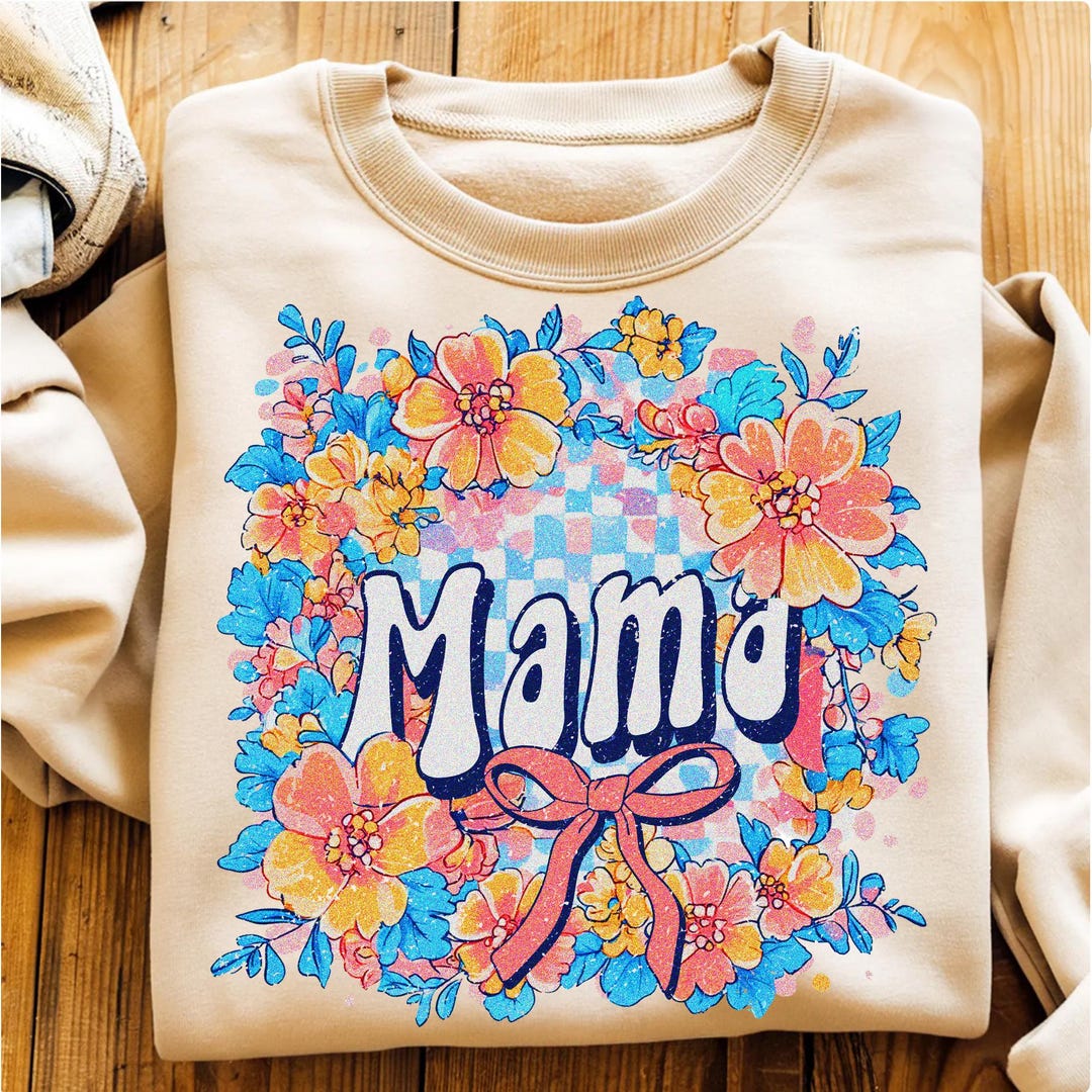 Preppy Mama Png, Cute Mama Png, Floral Mama Png, Mothers Day Png, Mama ...