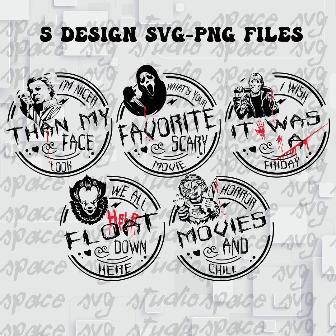 Horror SVG Bundle Halloween Horror SVG Horror Friends Svg - Etsy Canada