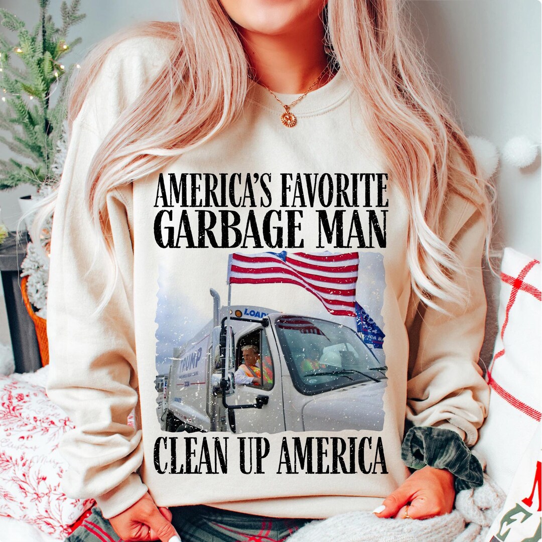 Digital Trump Garbage Man in Trash Truck, America's Favorite Garbage ...