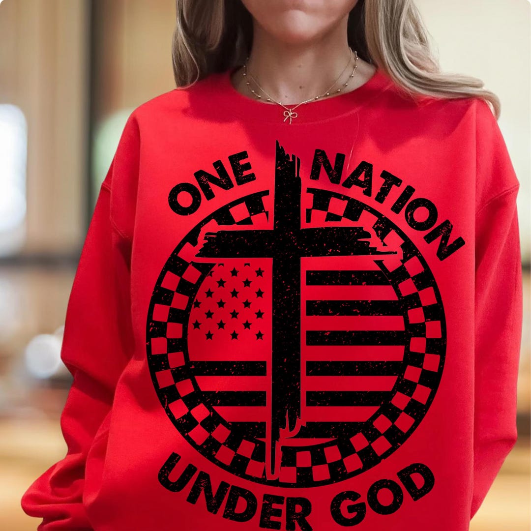 One Nation Under God Png, Christian America Png, Independence Day, 4th ...