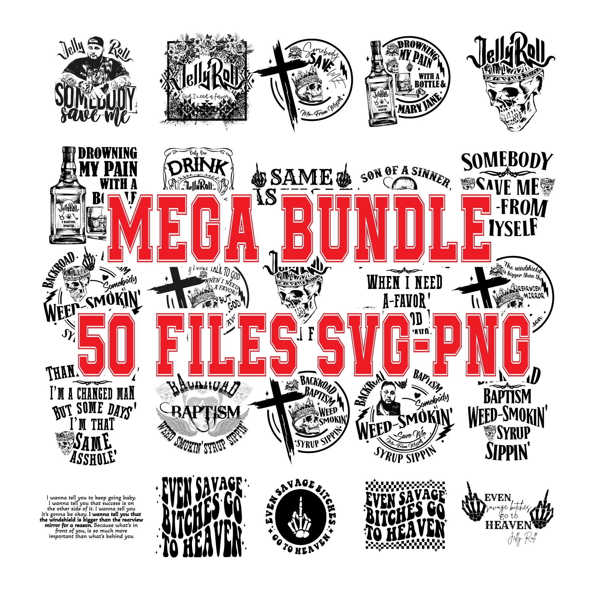 Jelly Roll Bundle, Jelly Roll Svg , Jelly Roll Png, Jelly Roll Svg Png ...