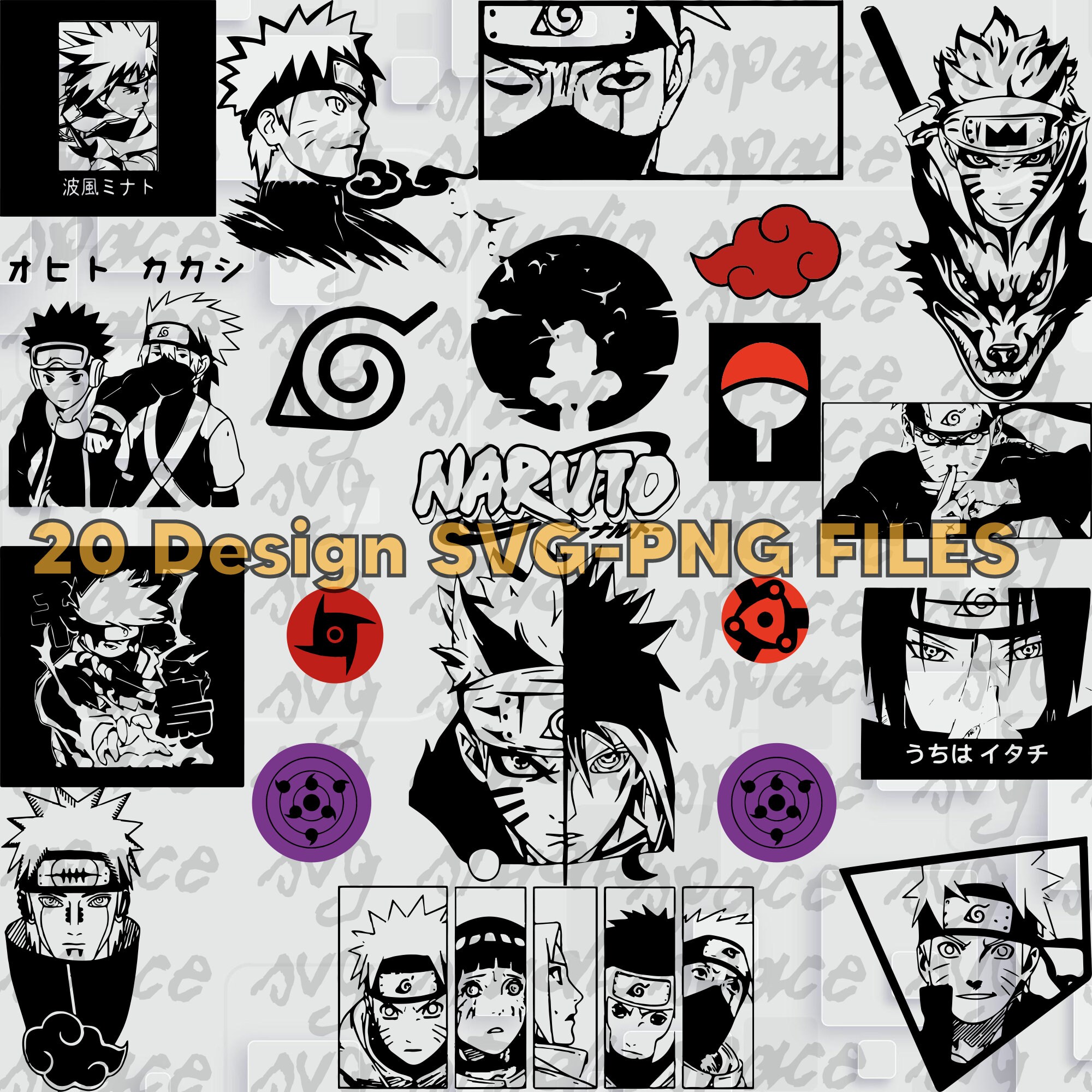 Anime Bundle SVG Manga Bundle Svg Cartoon Packs SVG - Etsy Australia
