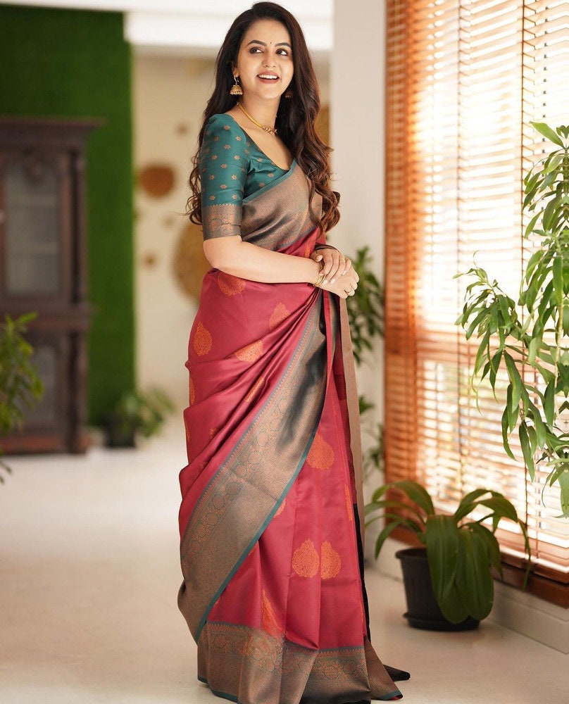 Best Sari Traditional Indian Sari Indian Womens Saree With - Etsy