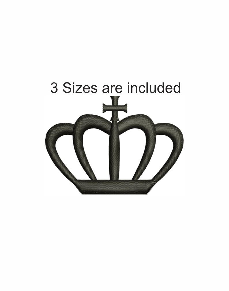 Sword Crown Embroidery Design Sword Crown Pes File Sword - Etsy