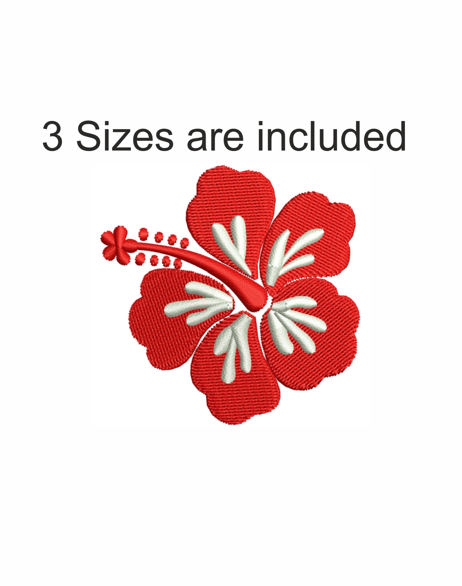 Hibiscus Flower Embroidery Design | Hibiscus Flower Pes File | Hibiscus ...