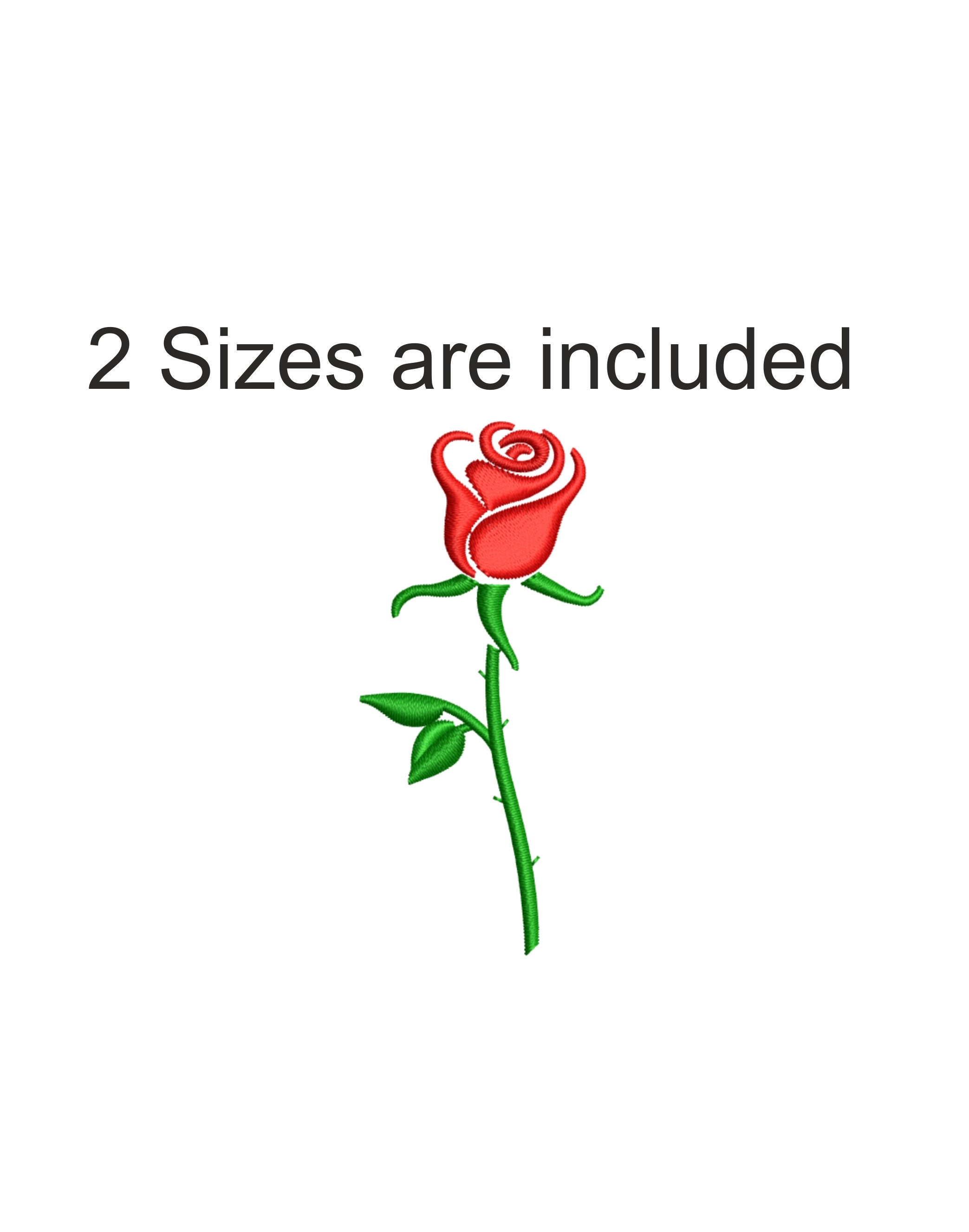 Rose Embroidery Design | Rose Pes File | Rose Dst File | Rose Jef File ...