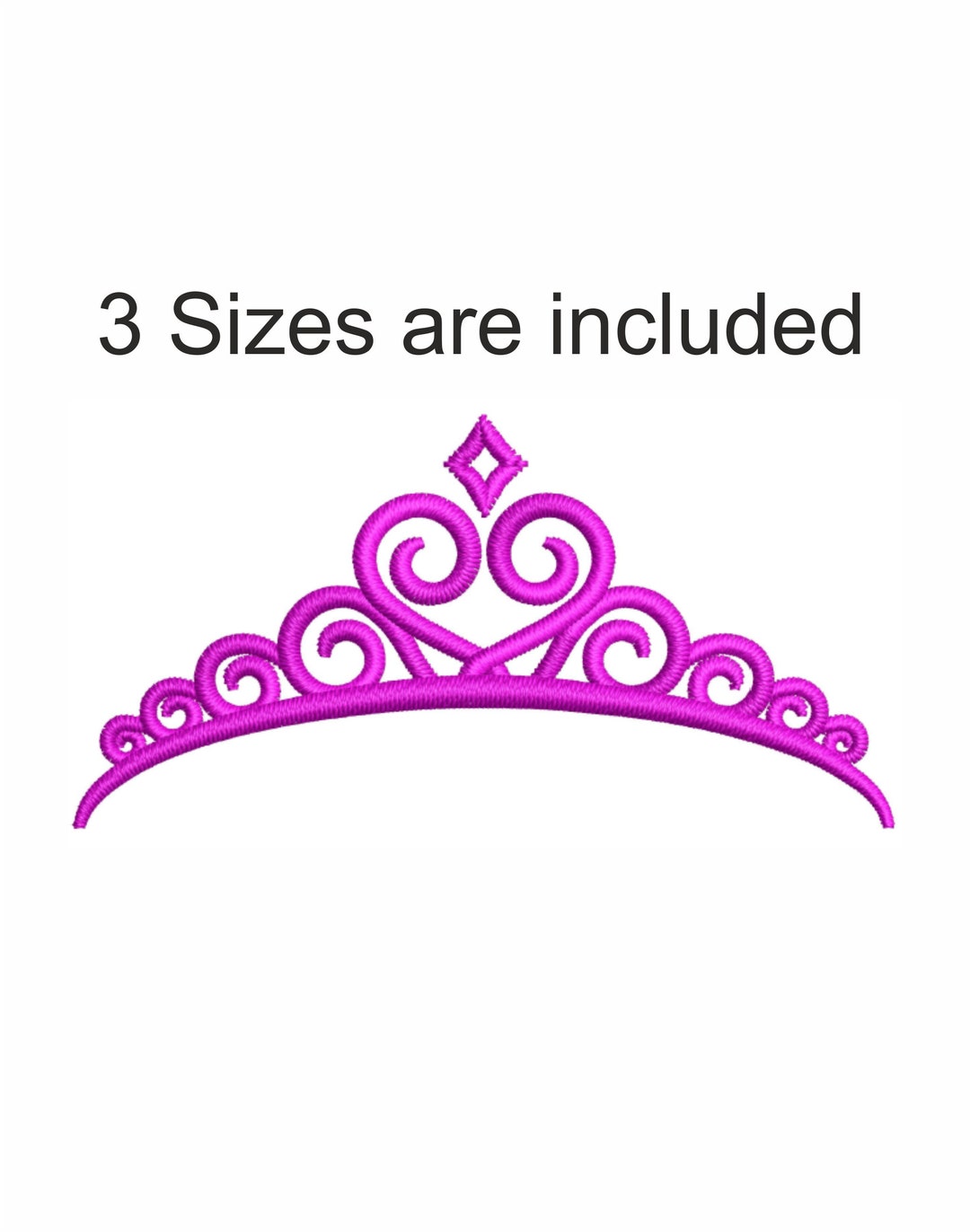 Crown Embroidery Design | Crown Pes File | Crown Dst File | Crown Jef ...