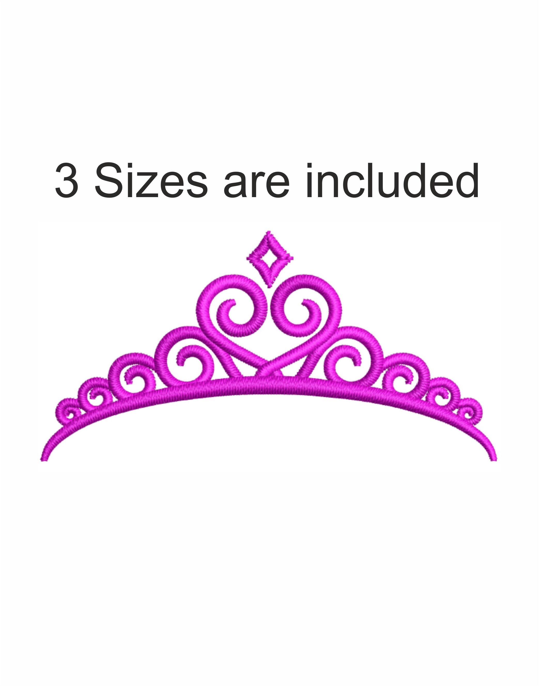 Crown Embroidery Design | Crown Pes File | Crown Dst File | Crown Jef ...