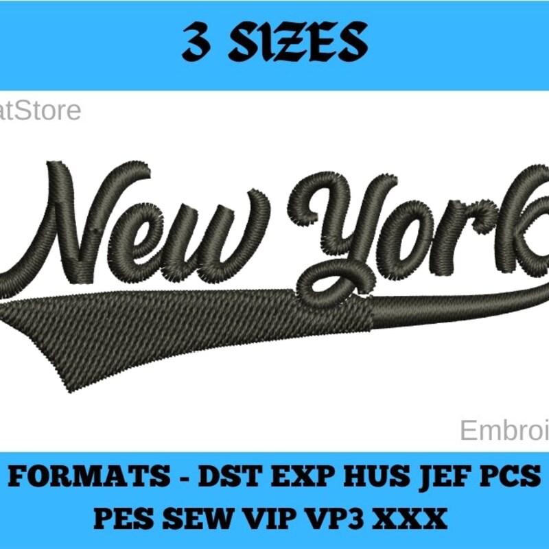 Yankees Embroidery Design - Etsy