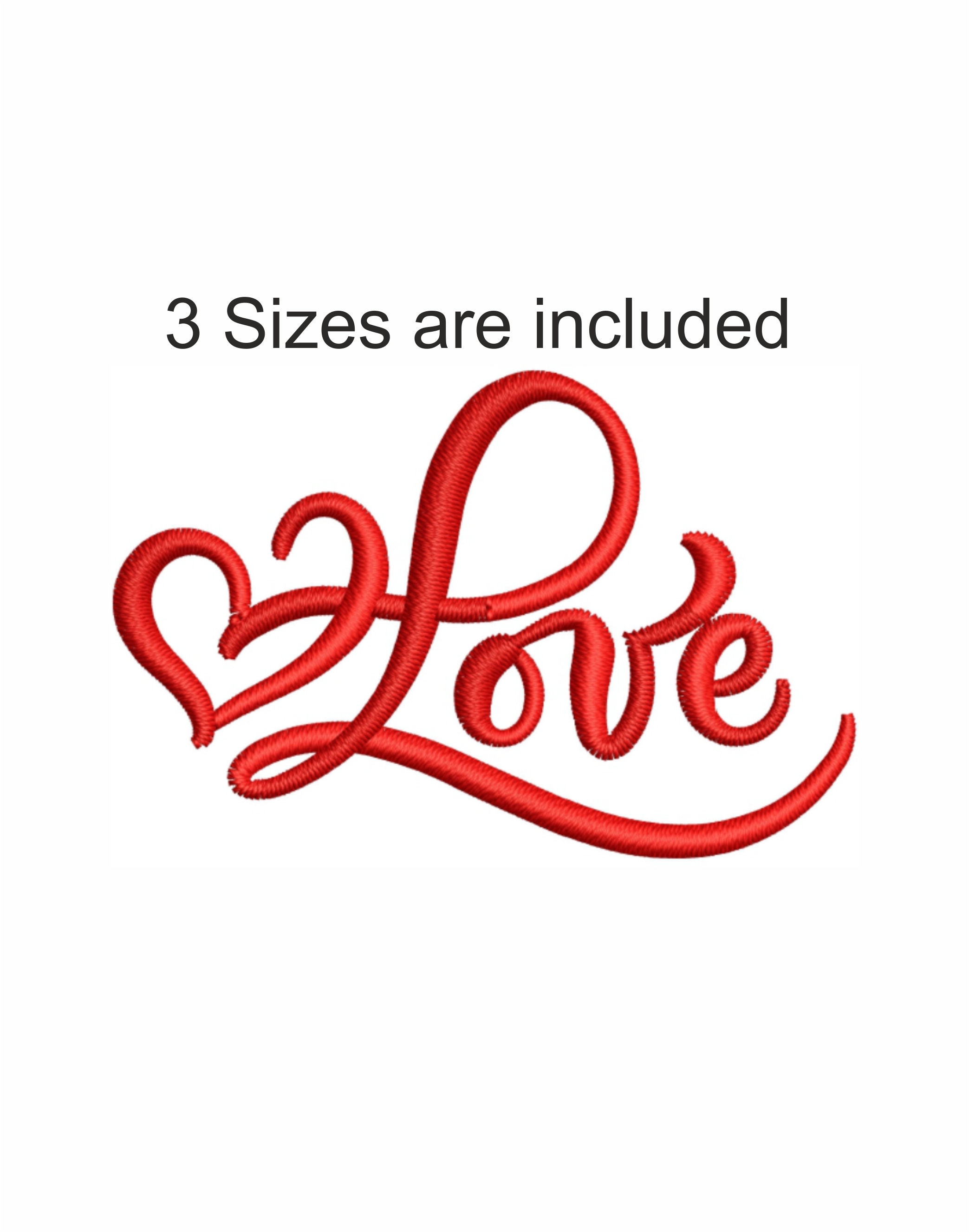 Love Embroidery Design | Love Pes File | Love Dst File | Love Jef File ...
