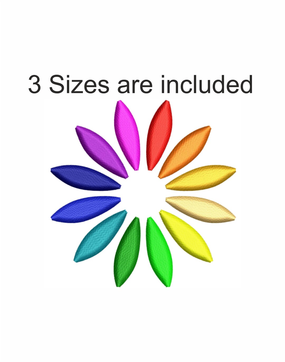 Flower Embroidery Design | Flower Pes File | Flower Dst File | Flower ...