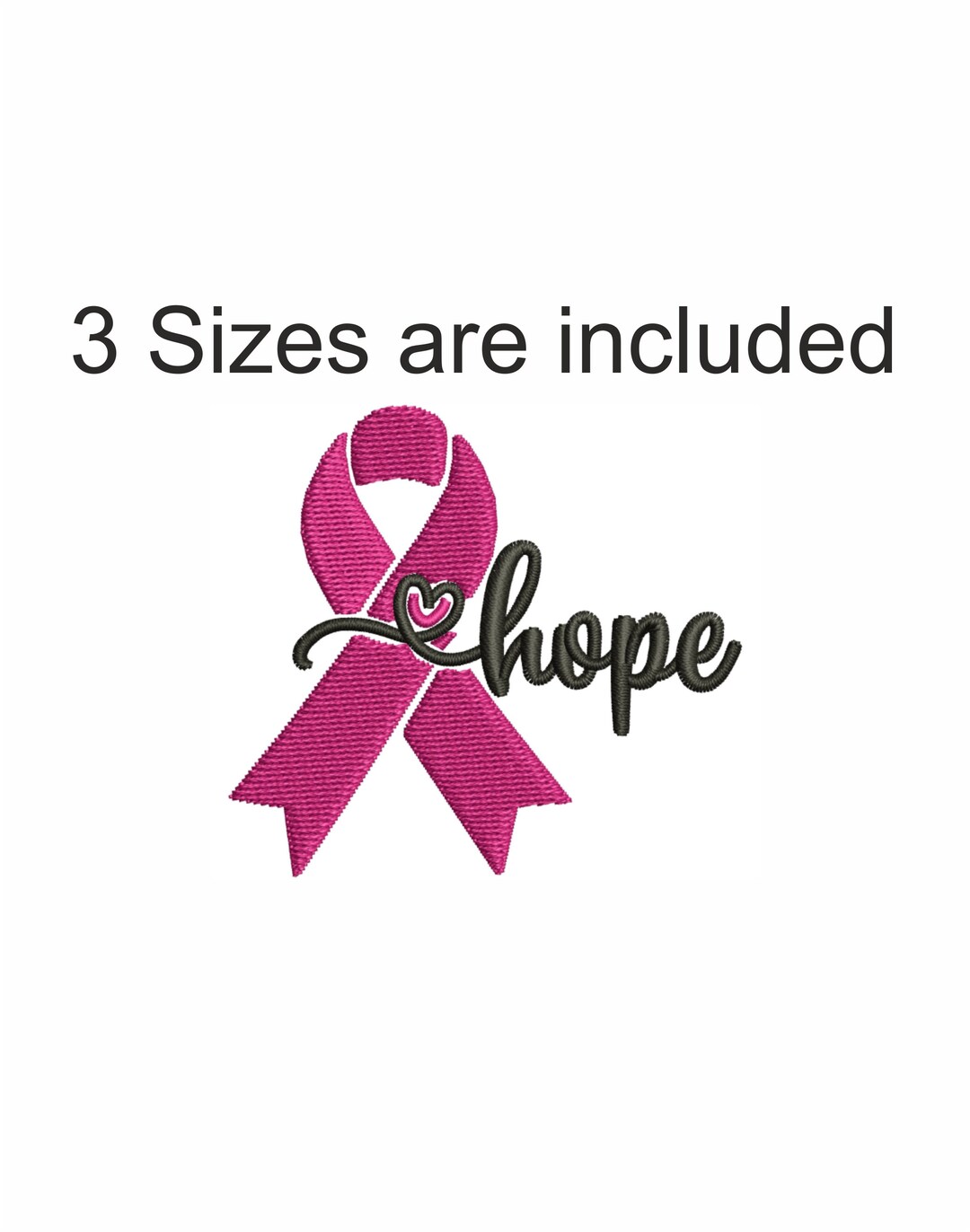 Hope Cancer Ribbon Embroidery Design | Hope Cancer Ribbon Pes File ...
