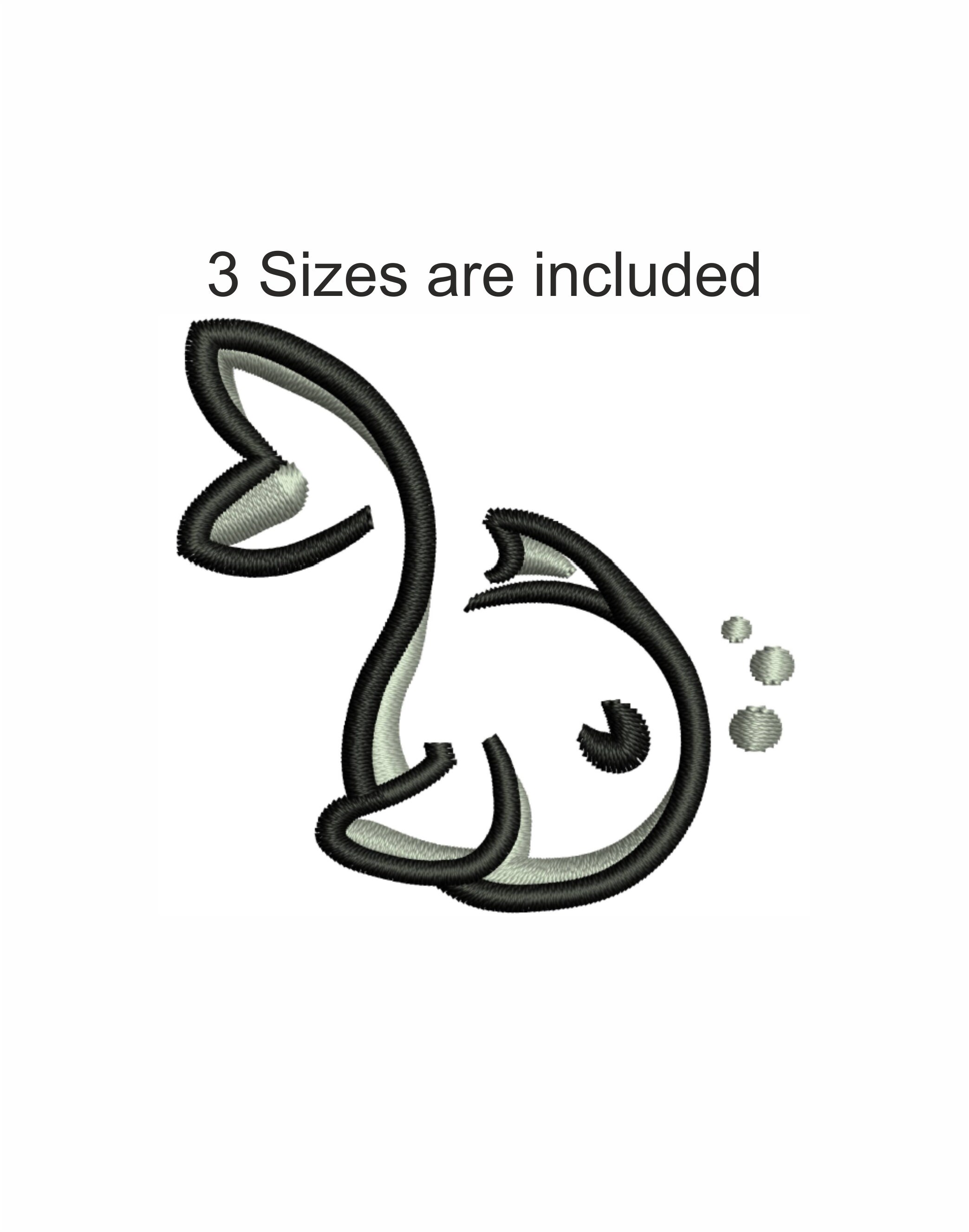 Fish Embroidery Design | Fish Pes File | Fish Dst File | Fish Jef File ...