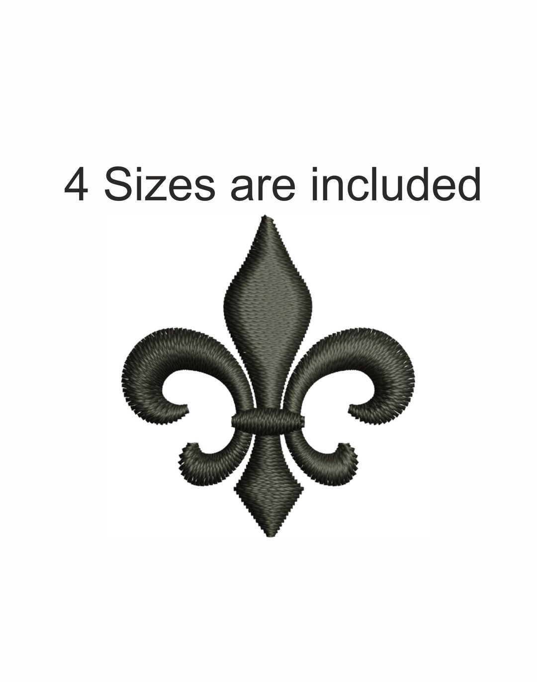 Fleur De Lis Embroidery Design Fleur De Lis Pes File Fleur De Lis Dst ...