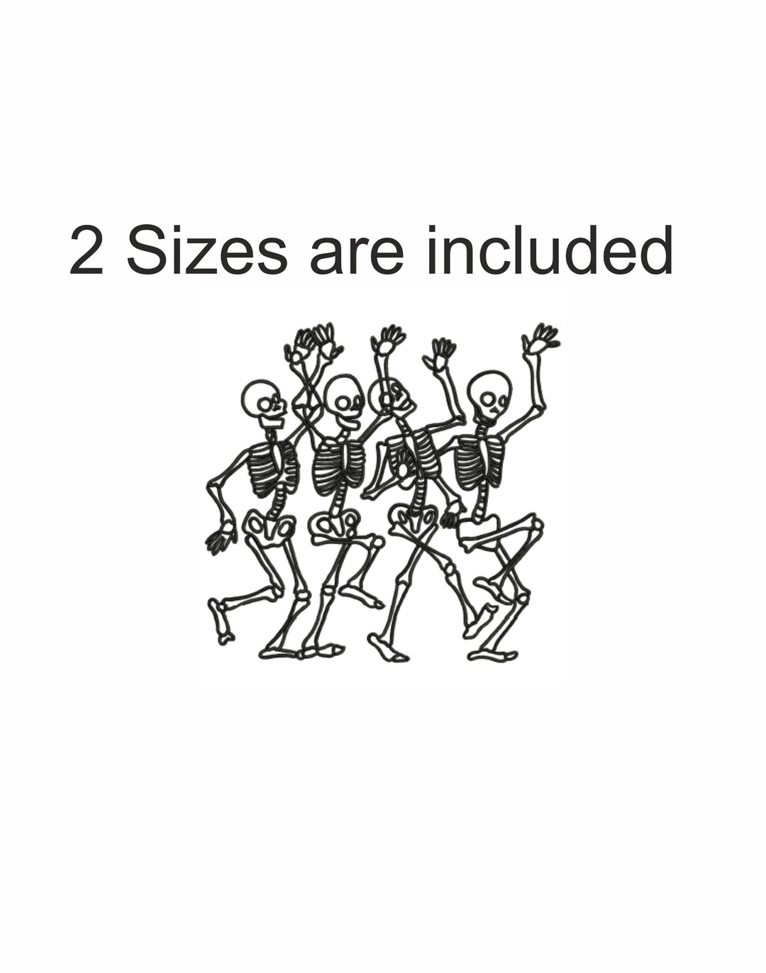 Skeletons Embroidery Design | Skeletons Pes File | Skeletons Dst File ...