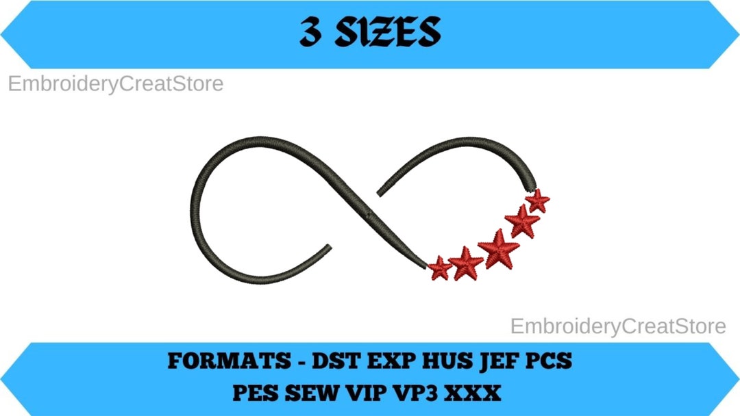 Infinity Symbol Embroidery Design, Infinity Symbol Pes File, Infinity ...
