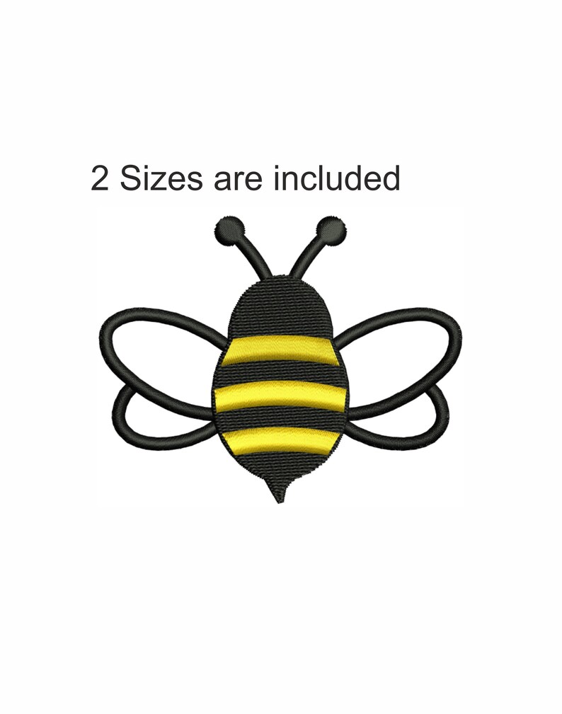 Honey Bee Embroidery Design | Honey Bee Pes File | Honey Bee Dst File ...