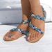 Handmade to Order Jeweled Leather Sandals/ Luxury Sandals/ Beach ...