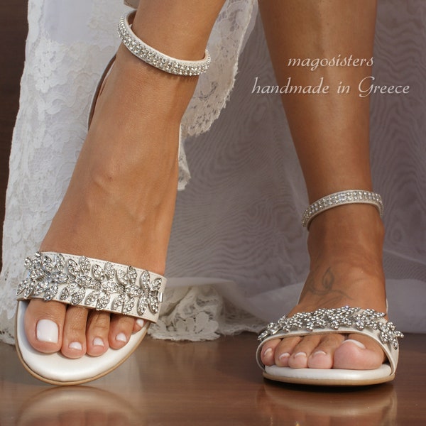 Rhinestone Sandals - Etsy