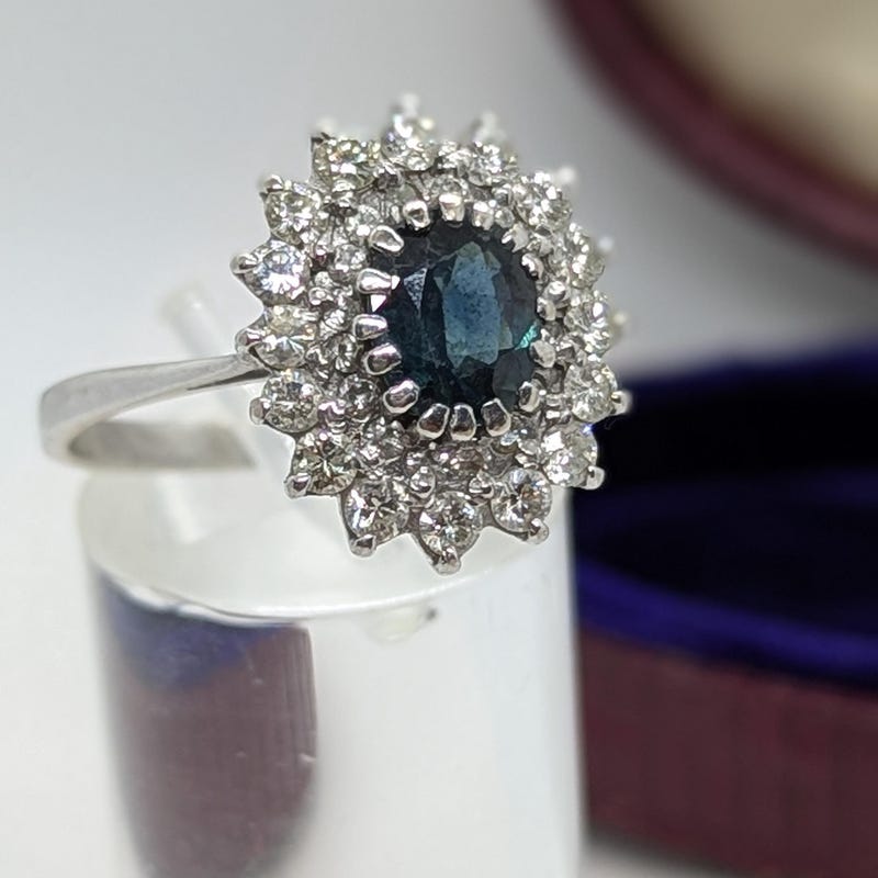 Blue Sapphire Rings18ct - Etsy