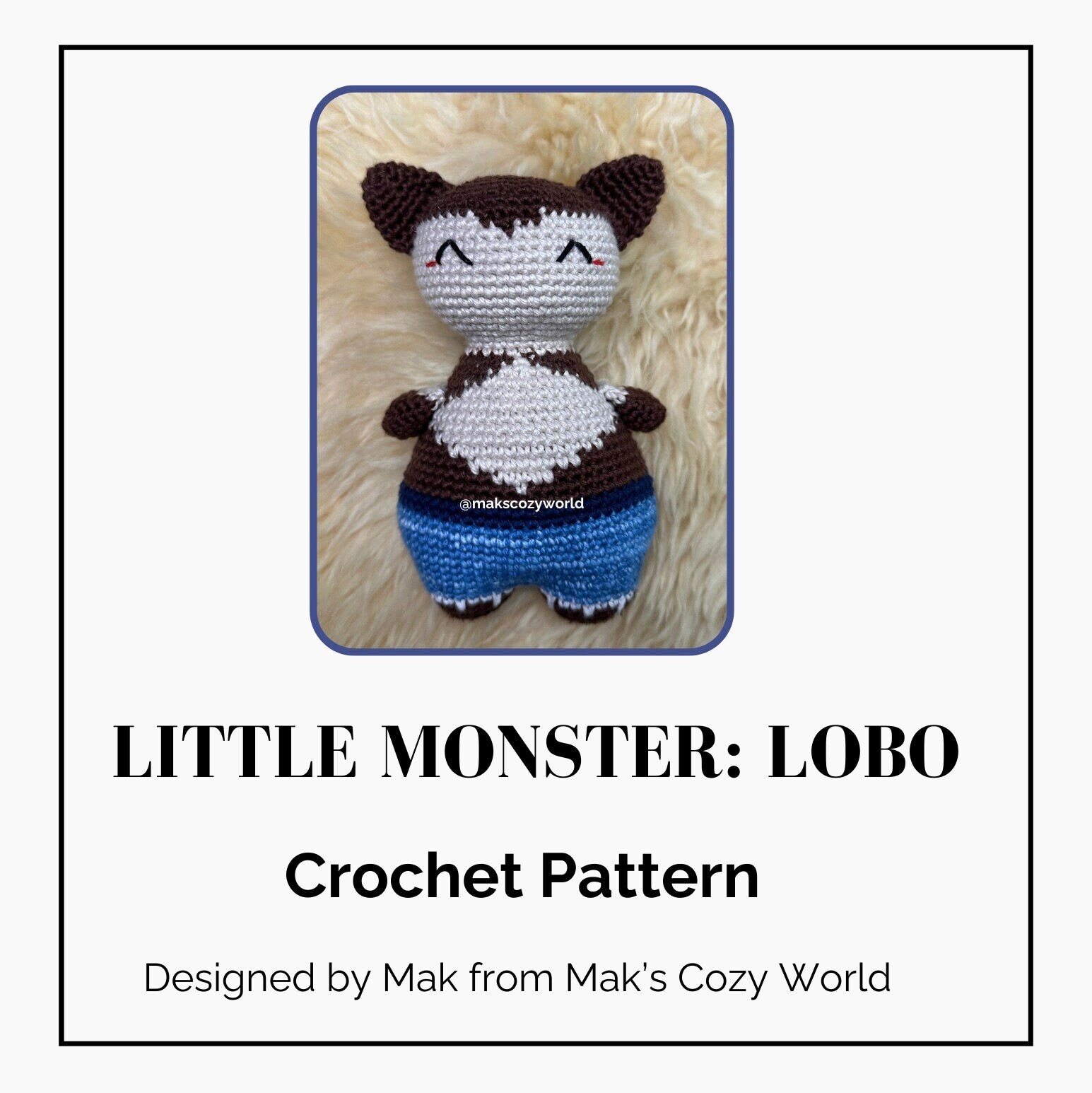 Little Monster: Lobo Crochet Pattern - Etsy