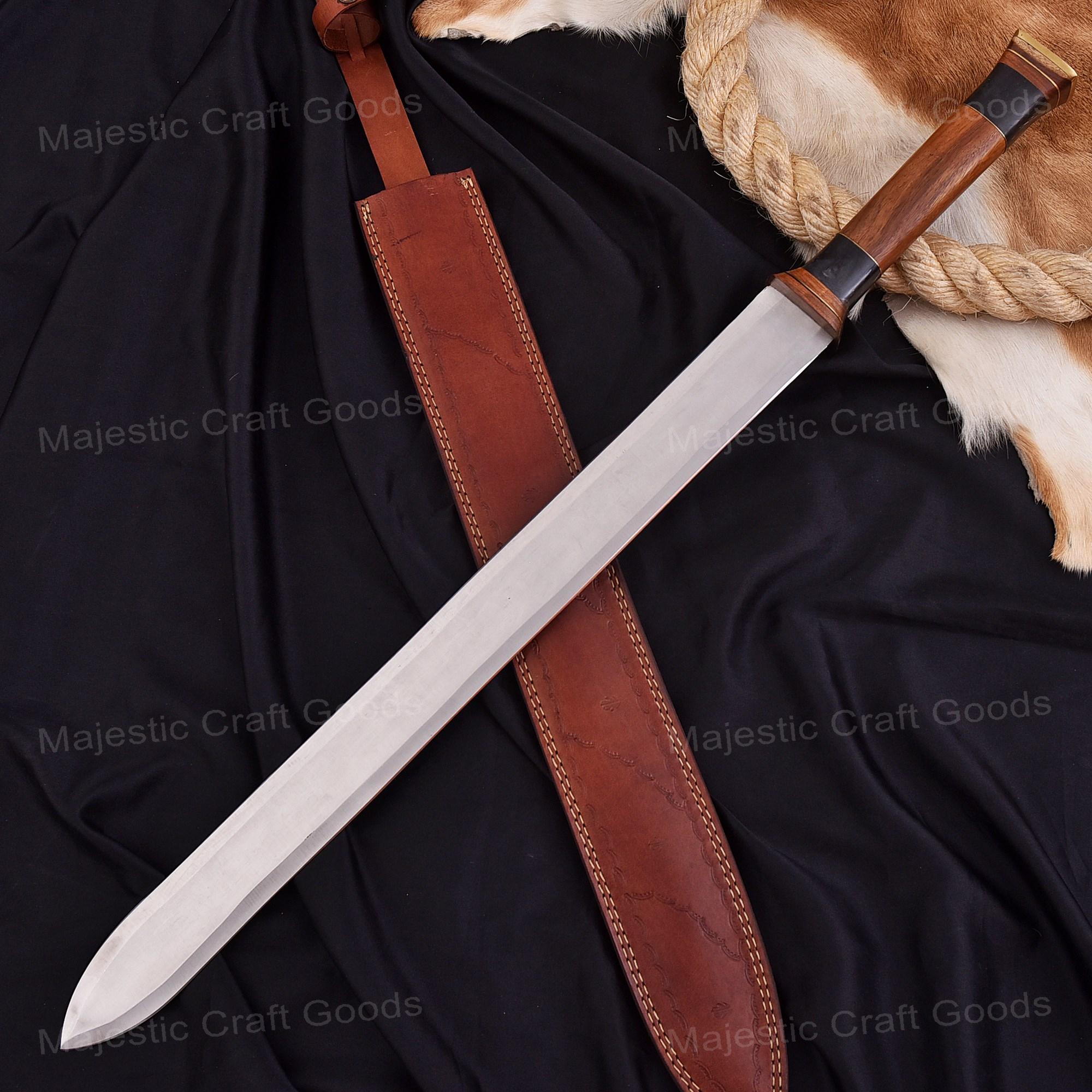 Hand-forged Steel Decorative Sword – Collectible Medieval Display Blade ...