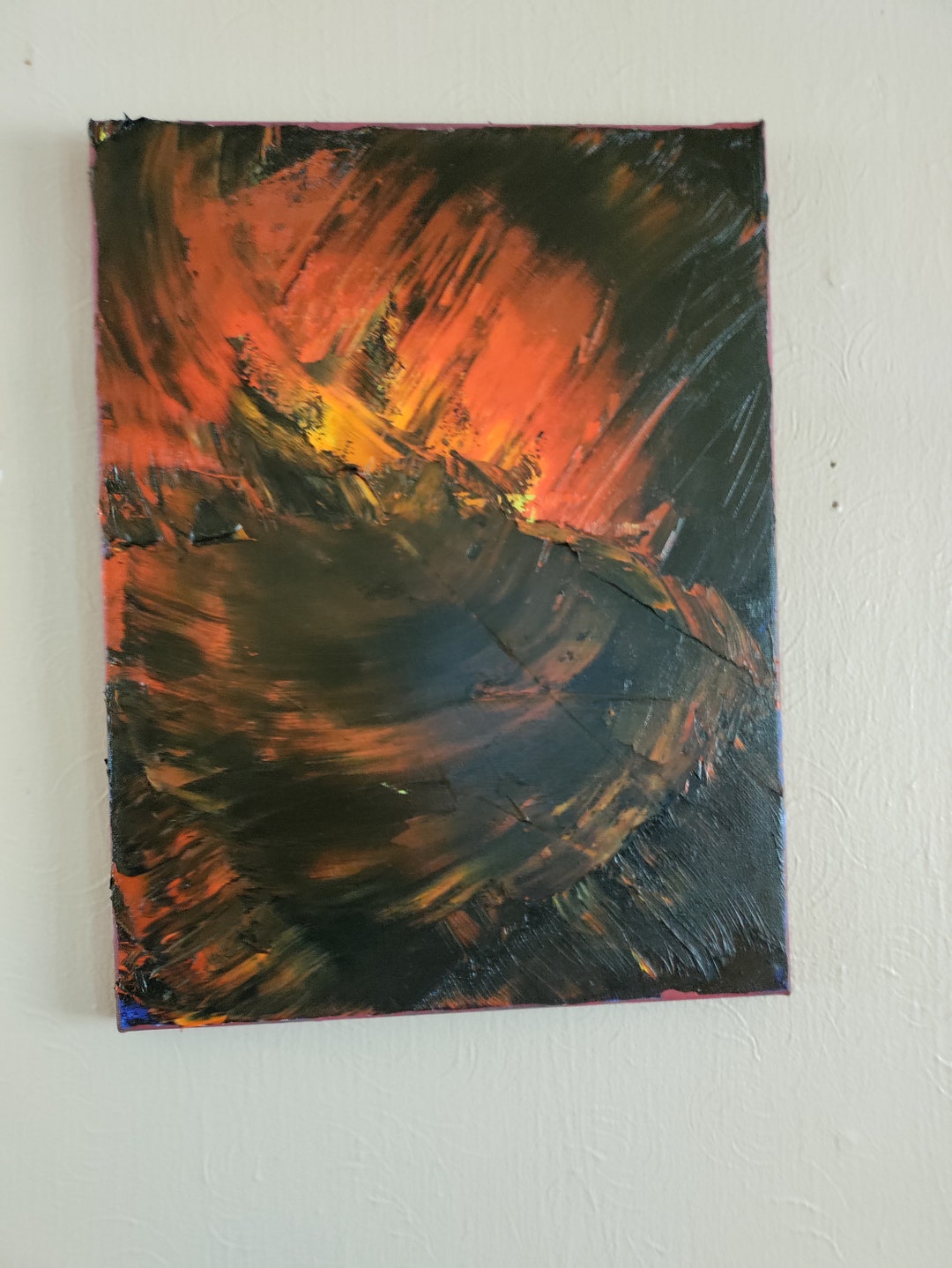 Creation of Fire Original Oil Painting - Etsy