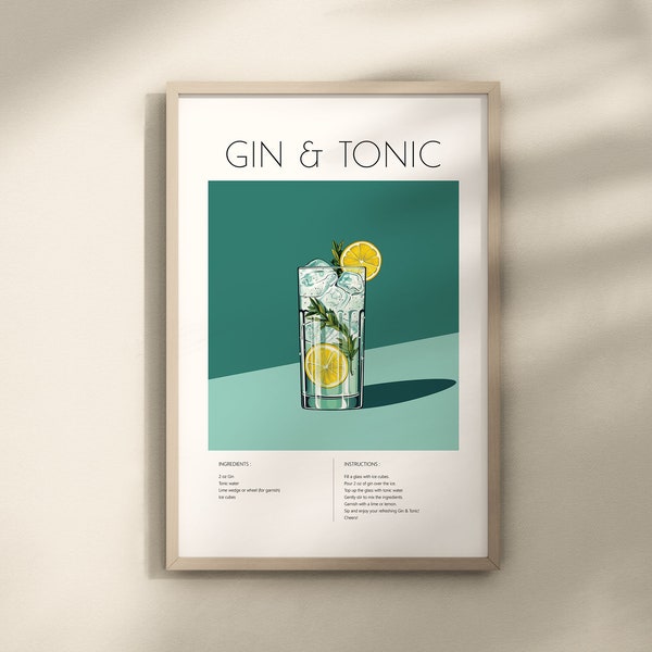 Gin Poster - Etsy