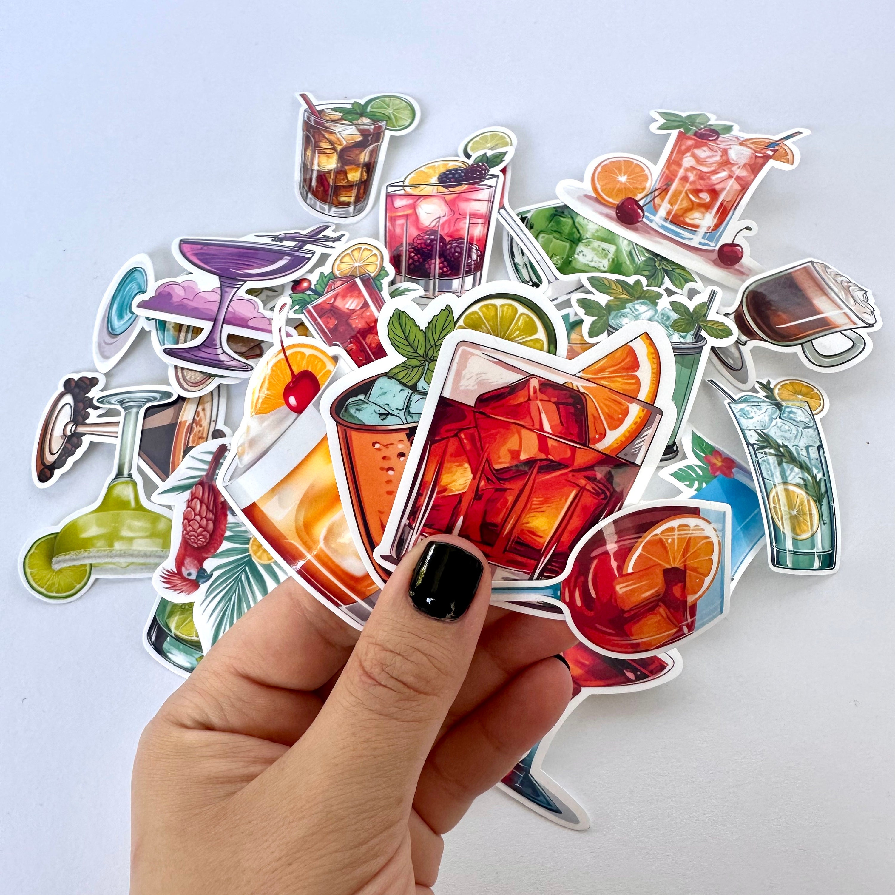 Cocktail Stickers Famous Cocktaile Stickers Vinyle Stickers,alcoholic ...