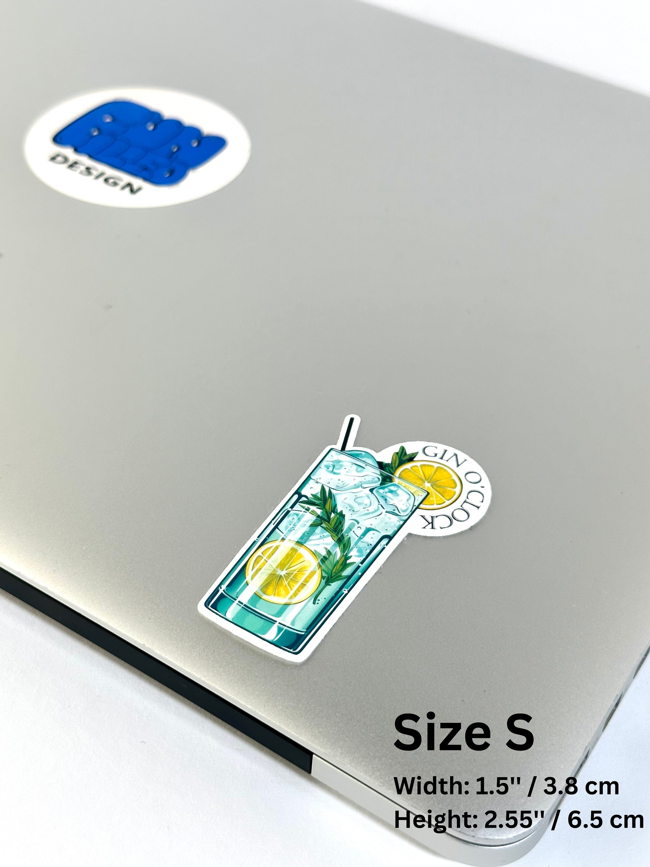 Gin Tonic Sticker, Gin & Tonic Art Gin O'clock Vinyle Stickers ...