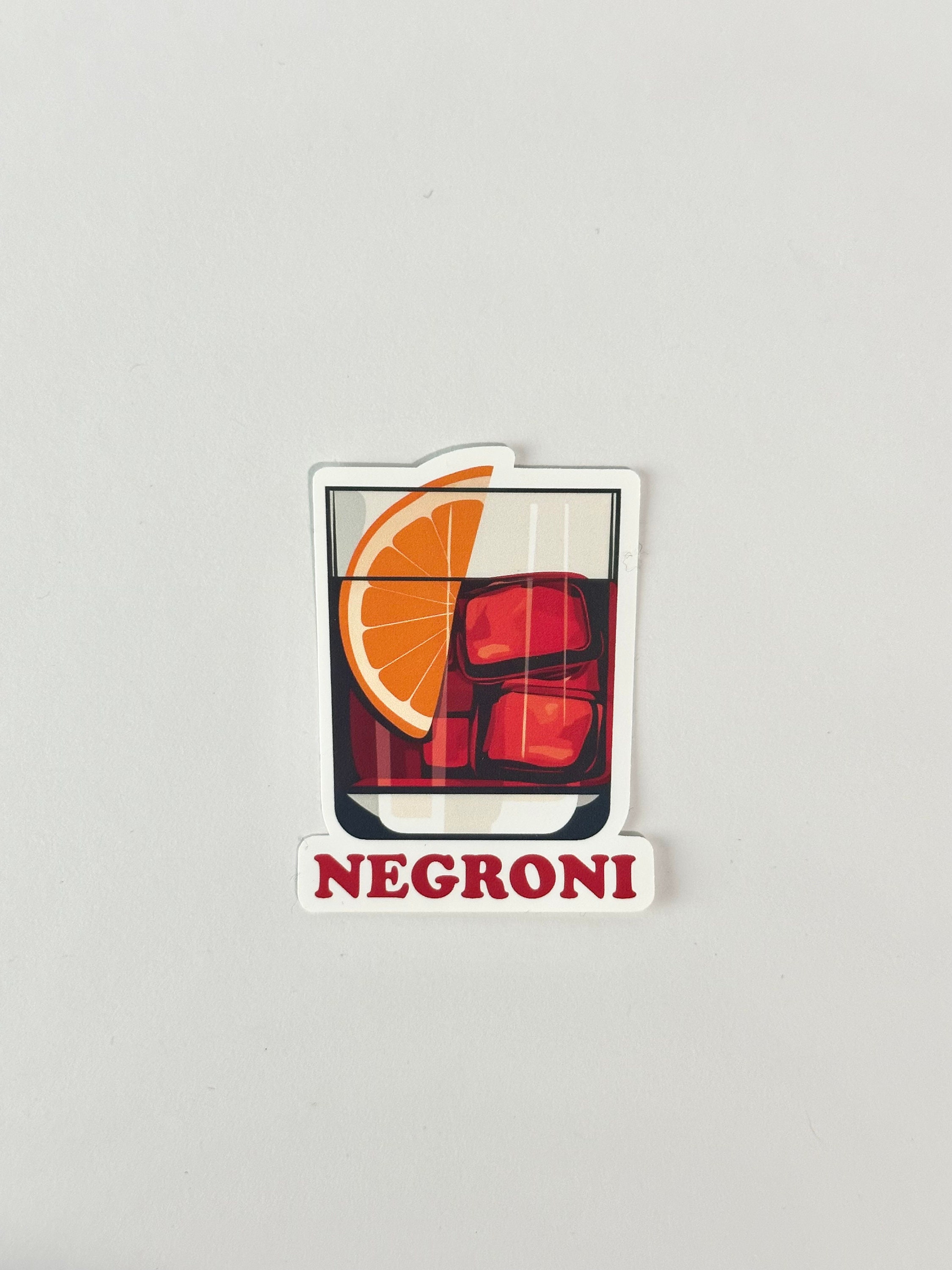 Negroni Sticker, Negroni Art, Negroni Cocktail, Vinyle Stickers ...
