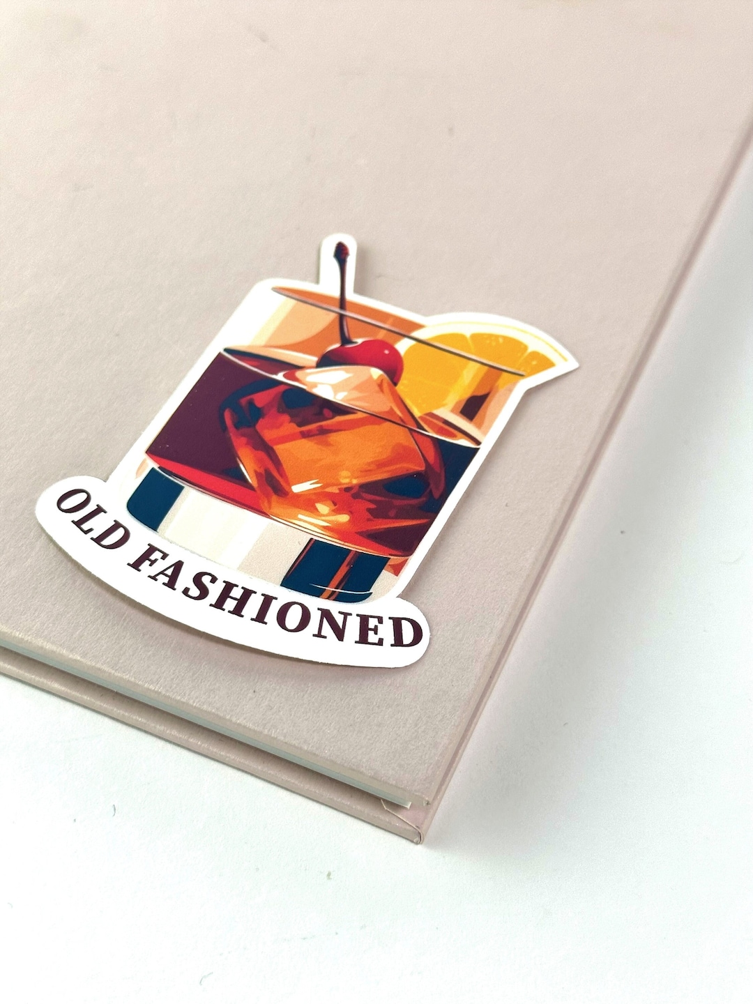 Old Fashioned Cocktail Sticker, Whiskey Lover, Alcoholic Gift, Vinyle ...