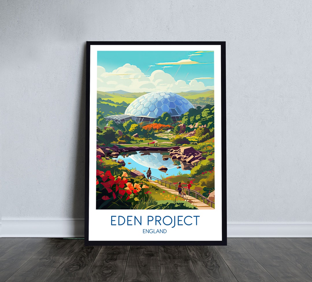 Eden Project Travel Poster Eden Project Print England - Etsy