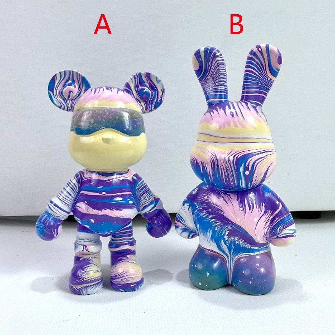 Fluid Rabbit DIY Desk Decoration Fluid Bear Handmade Birthday - Etsy