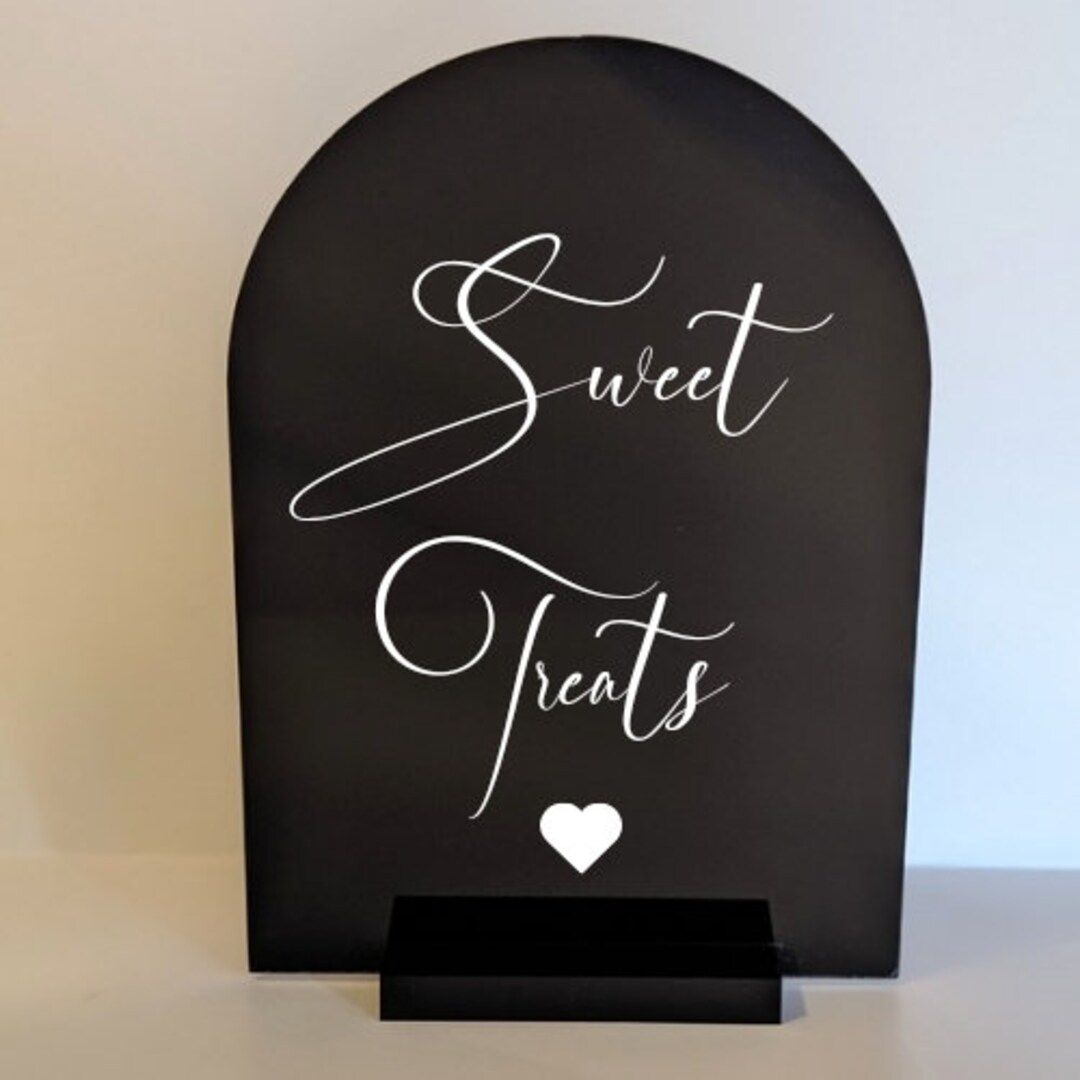 Acrylic Sweet Table Sign - Etsy