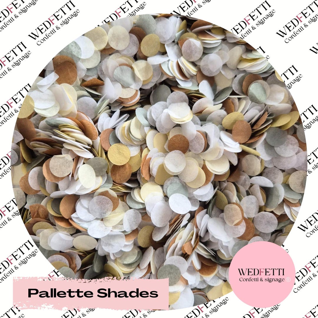 Biodegradable Paper Wedding Confetti - Pallet Shades - Etsy
