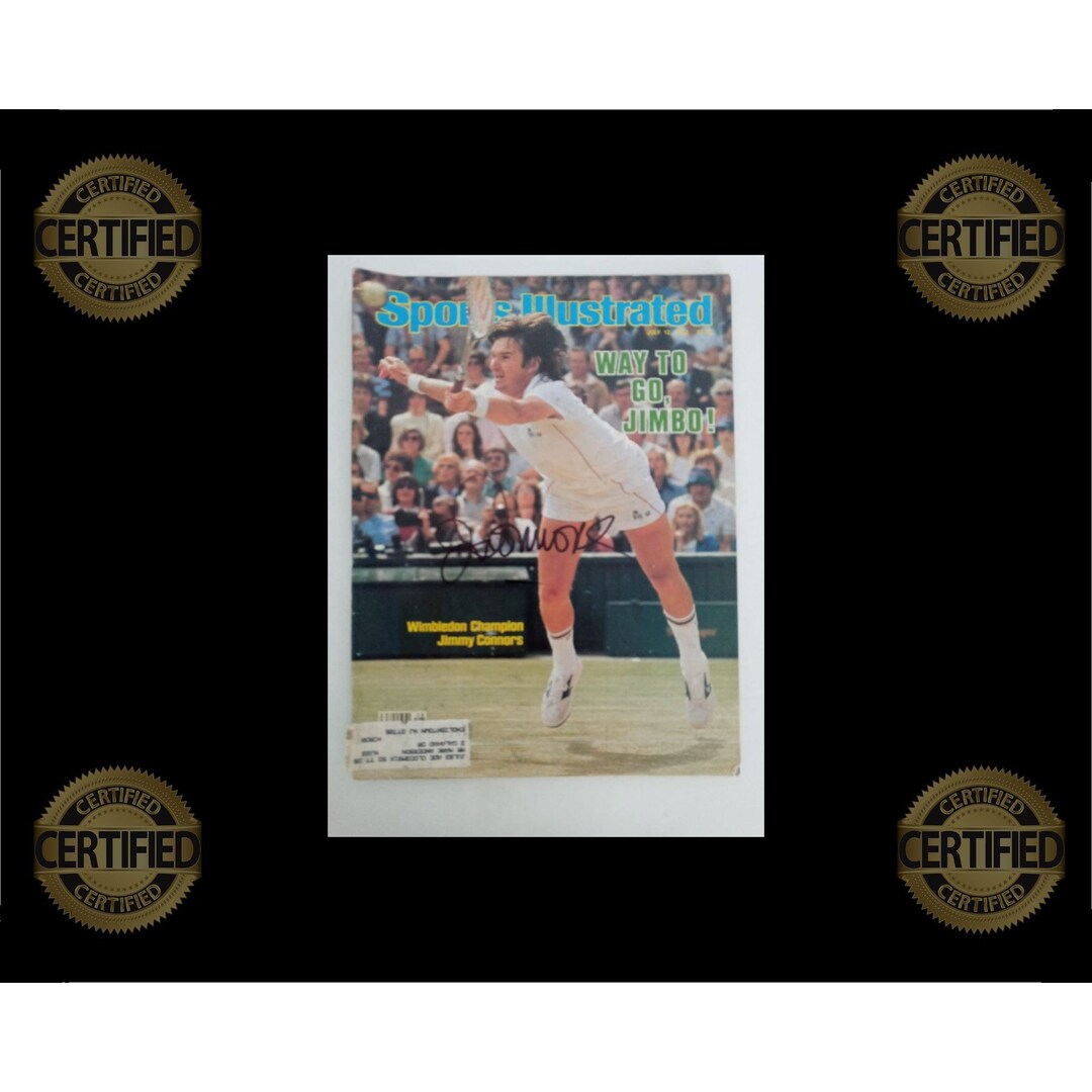 Jimmy Connors Tennis Legend Signed Sports Illustrated - Etsy