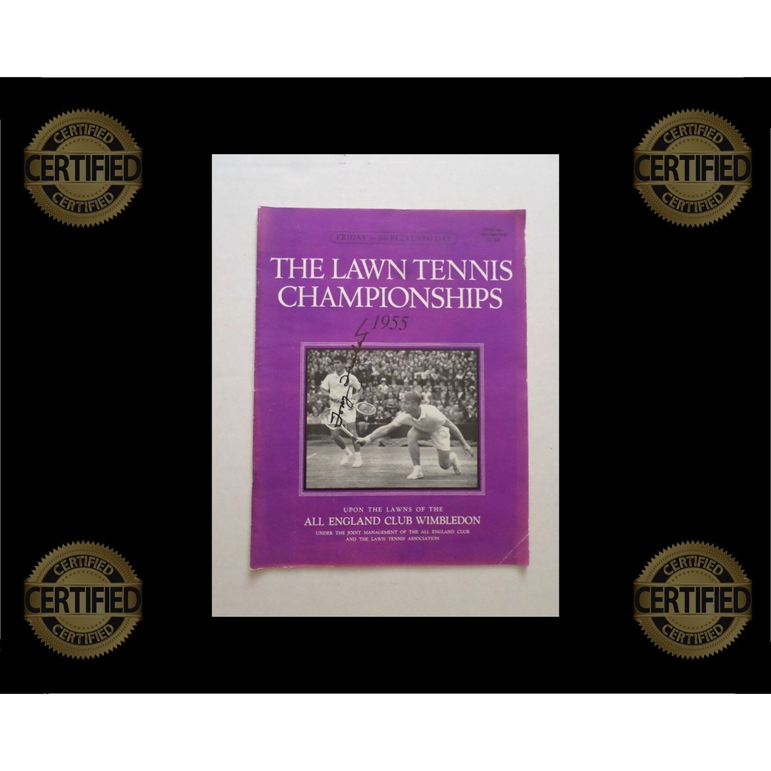 Tony Tolbert 1955 Wimbledon Program Signed - Etsy