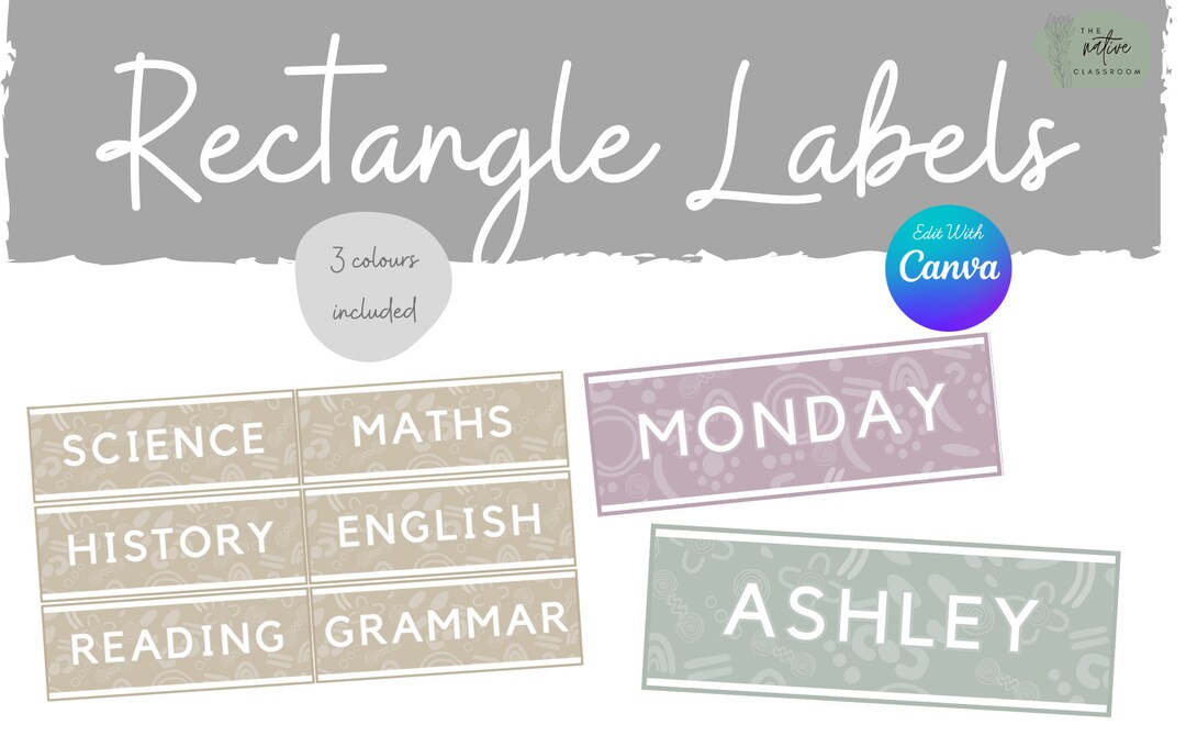 Indigenous Small Classroom Labels | Stories Collection | Editable ...